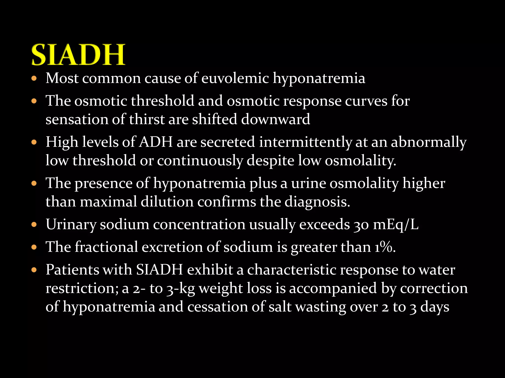 Hyponatremia and hypernatremia | PPTX