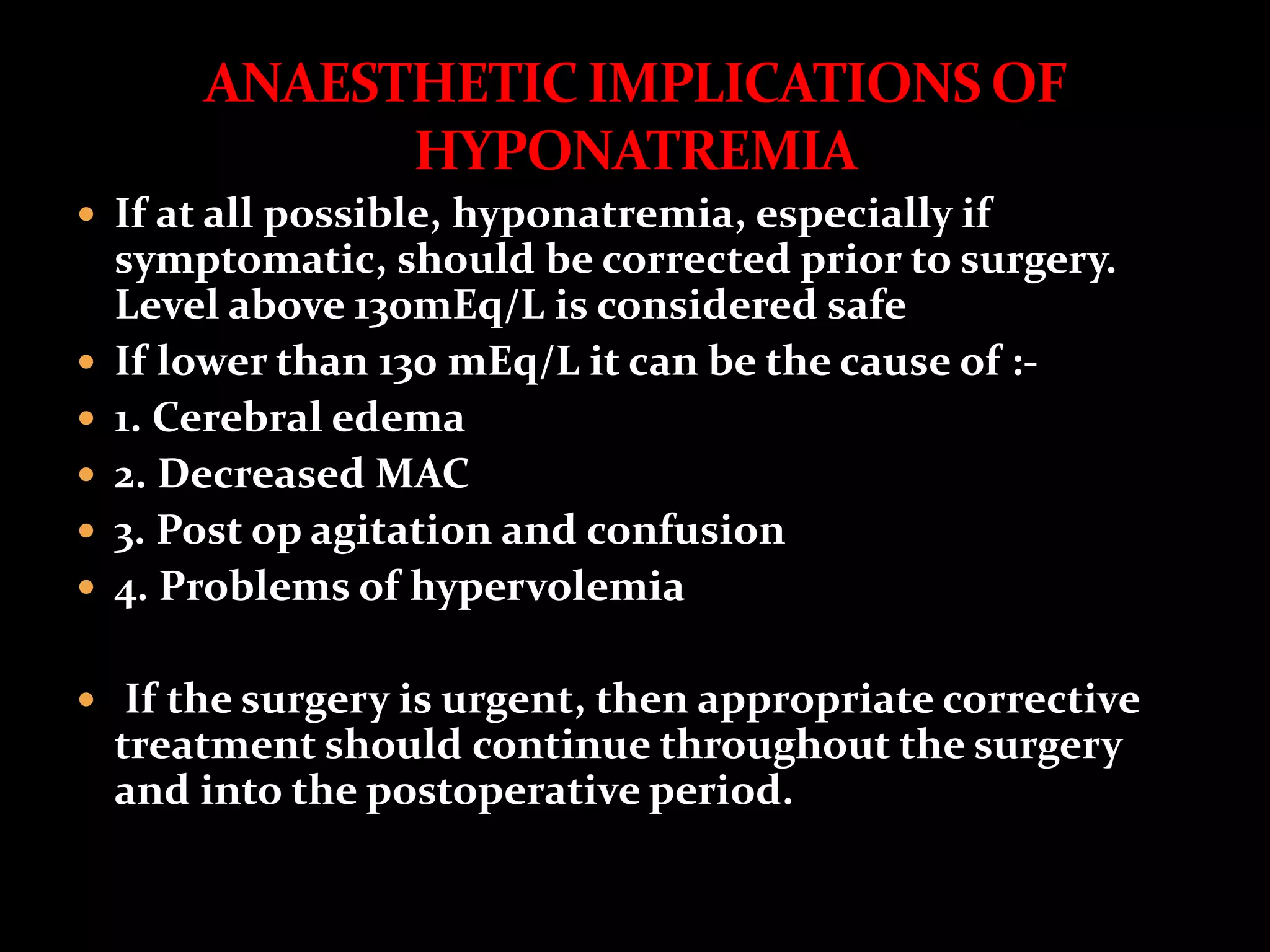 Hyponatremia and hypernatremia | PPTX
