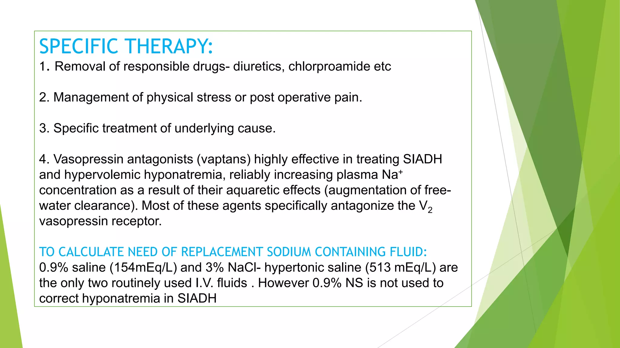 Hyponatremia and hypernatremia | PPTX