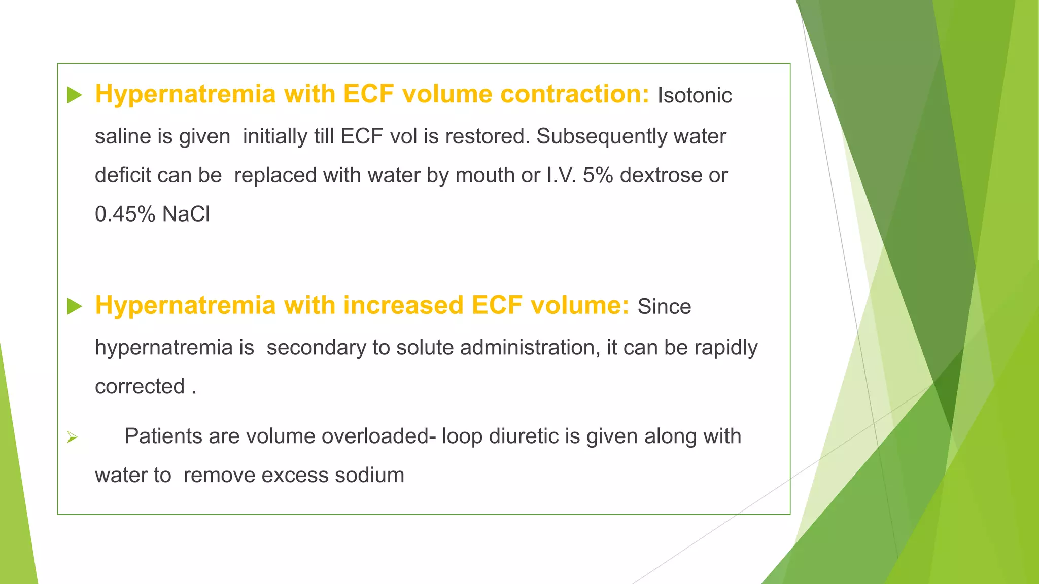 Hyponatremia and hypernatremia | PPTX
