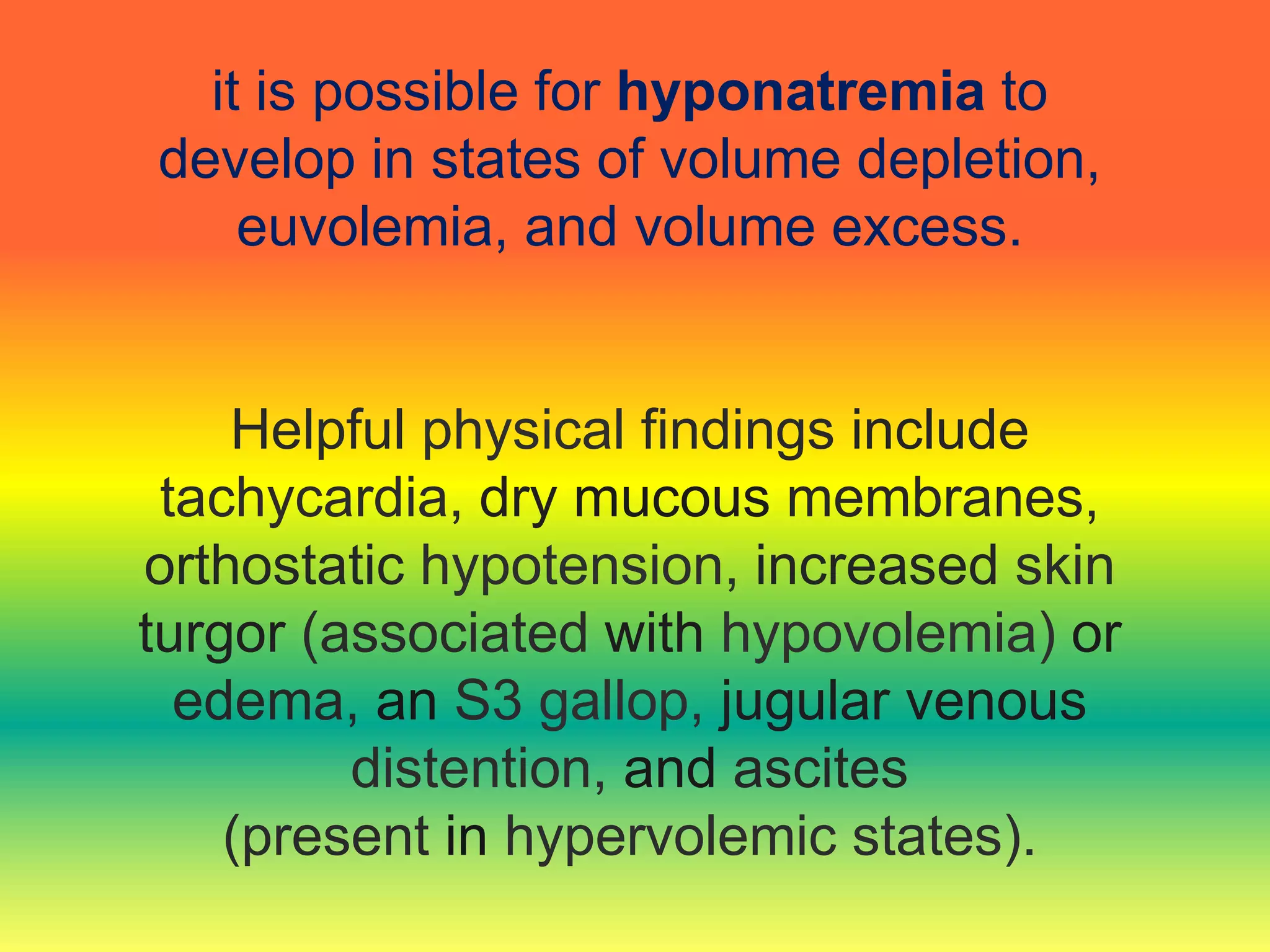 Hyponatremia and hypernatremia 2015 | PPTX