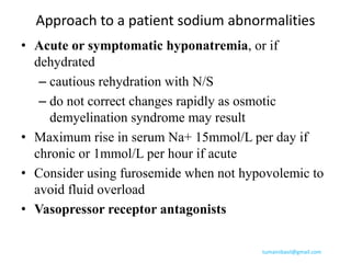 Hyponatremia by Dr. Basil Tumaini | PPTX