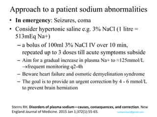 Hyponatremia by Dr. Basil Tumaini | PPTX
