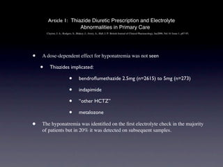 Hyponatremia bea rs | KEY