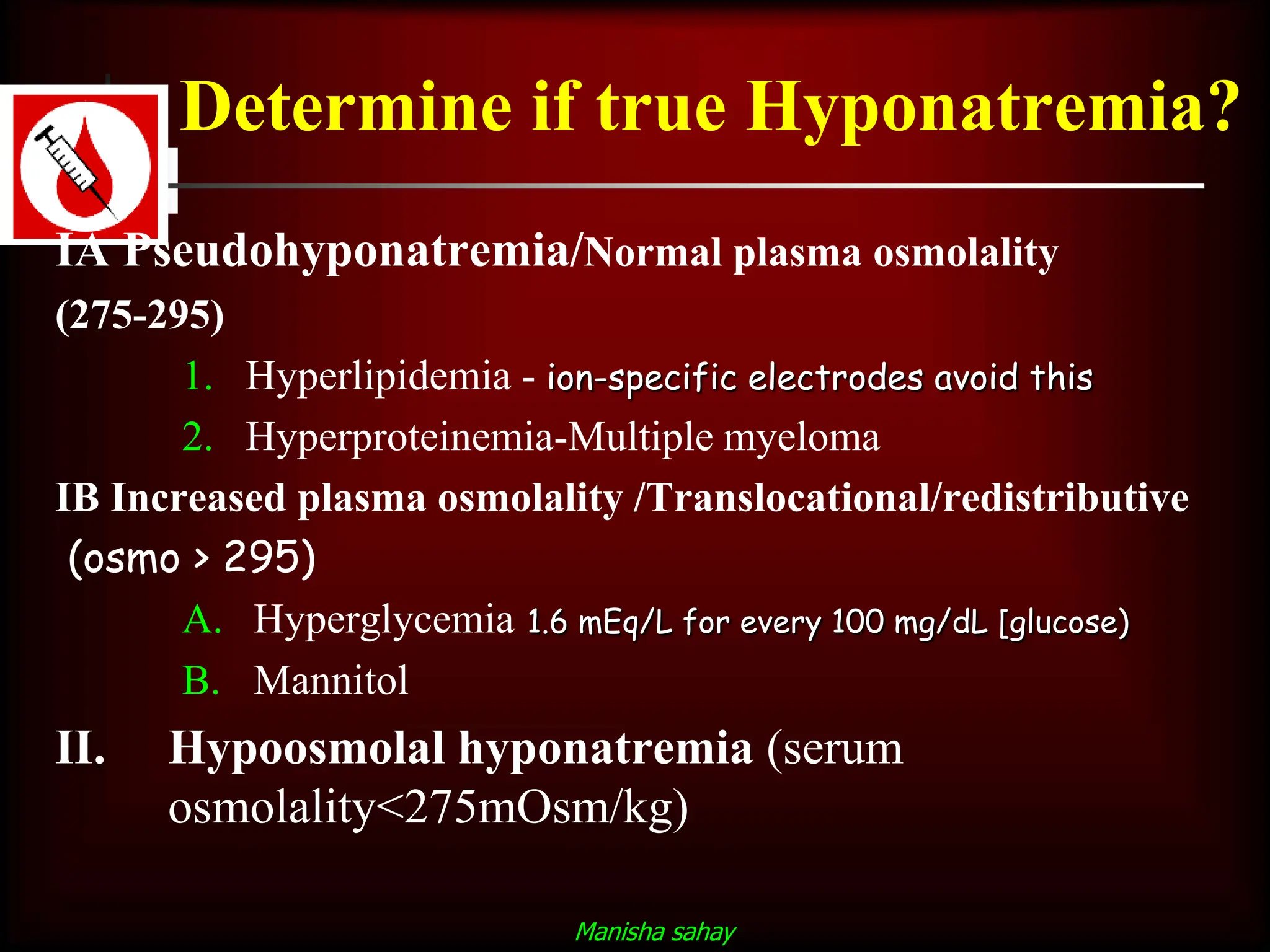 hyponatremia final.ppt or pdf for download | PPT