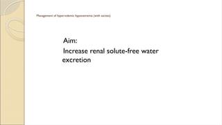 APPROACH TO HYPONATREMIA IN CIRRHOSIS OF LIVER | PPTX