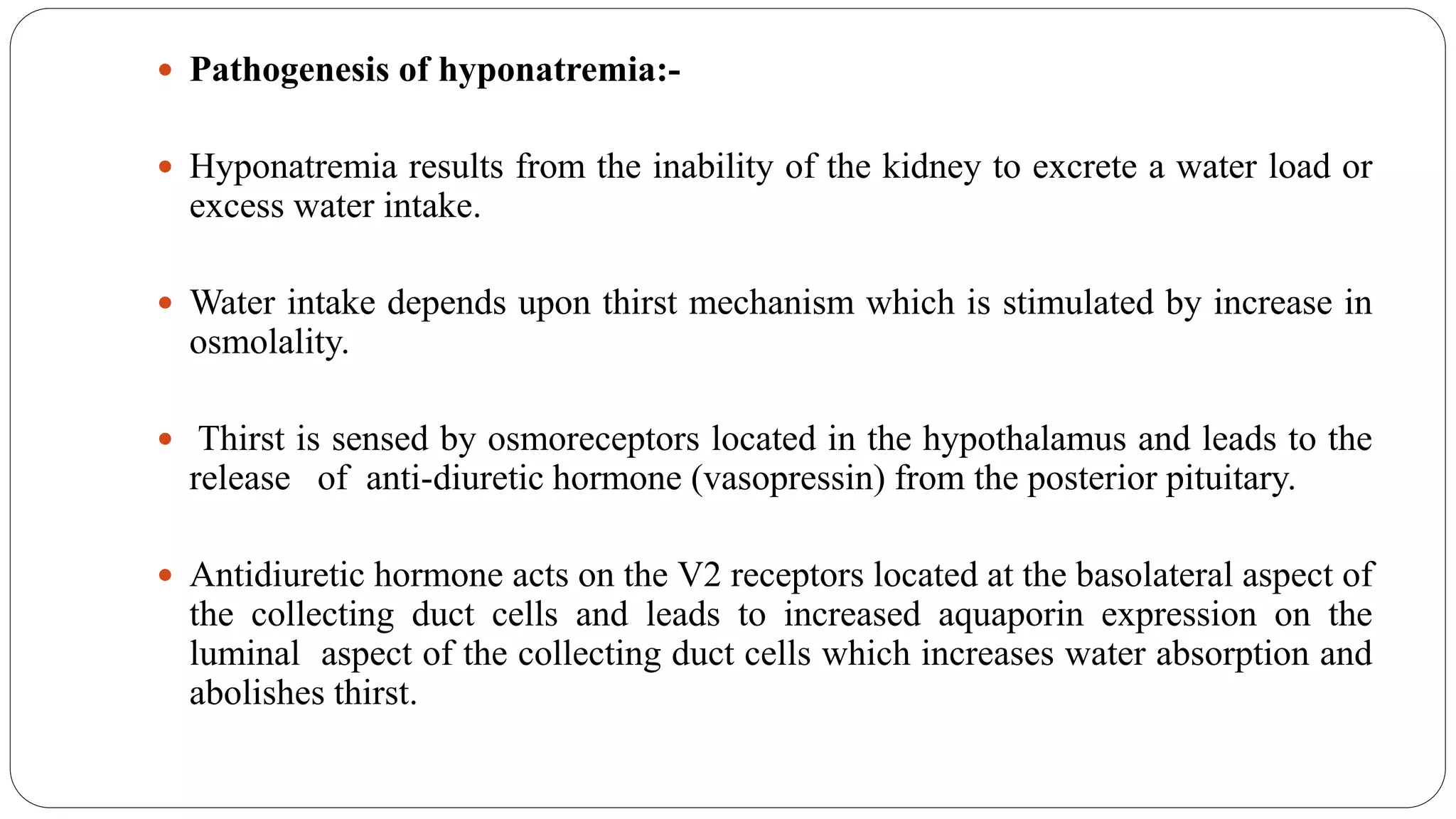 Hyponatremia new | PPTX