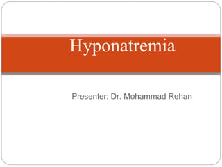 Hyponatremiappt 170315180214 | PPT