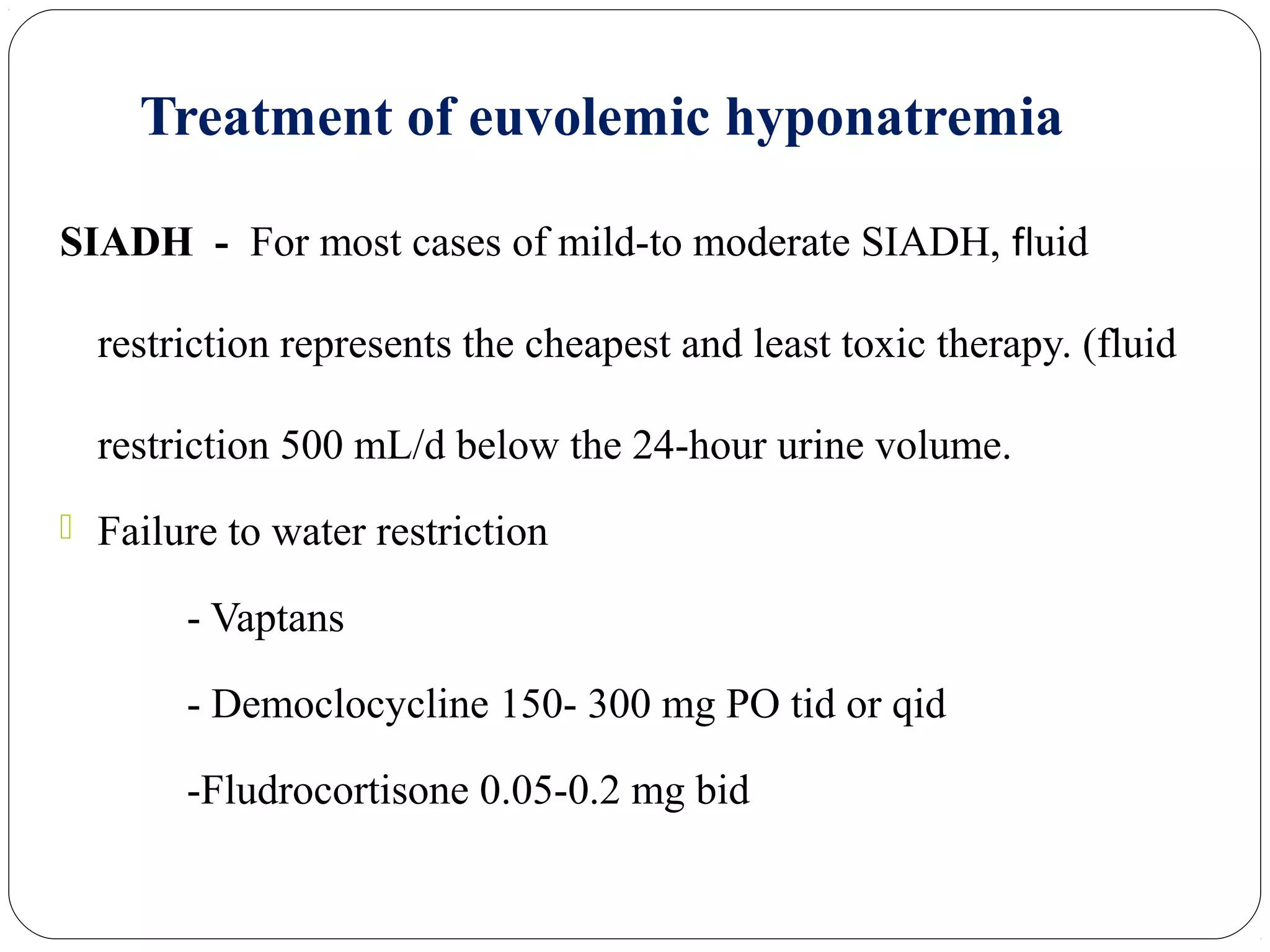 Hyponatremia ppt .final | PPT