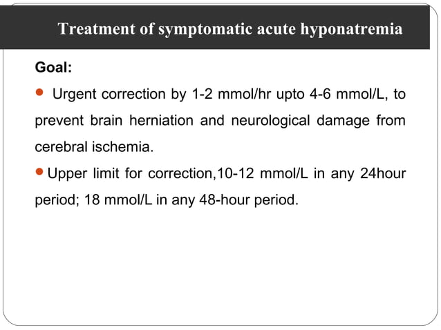 Hyponatremia ppt .final | PPT | Blood Disorders | Diseases and Conditions
