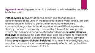 Electrolyte Imbalance: Hyponatraemia and Hypernatraemia .pptx