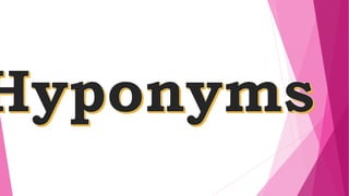 Hyponym | PPTX