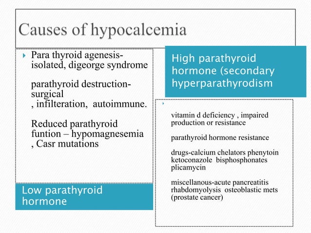 Hypoparathyrodism | PPTX | Endocrine and Metabolic Diseases | Diseases ...