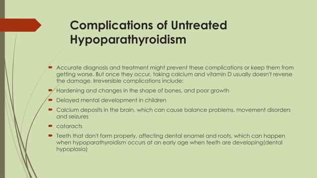 Hypoparathyroidism ( Endocrinology ) ... | PPTX