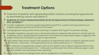Hypoparathyroidism ( Endocrinology ) ... | PPTX