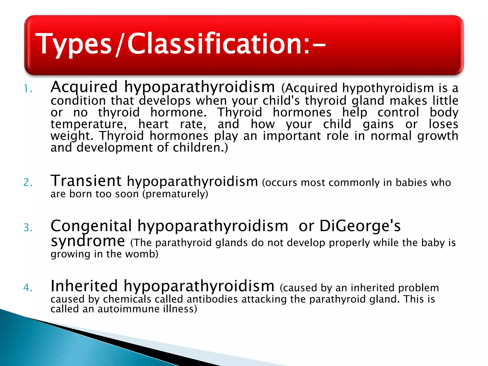 Hypoparathyroidism | PPTX