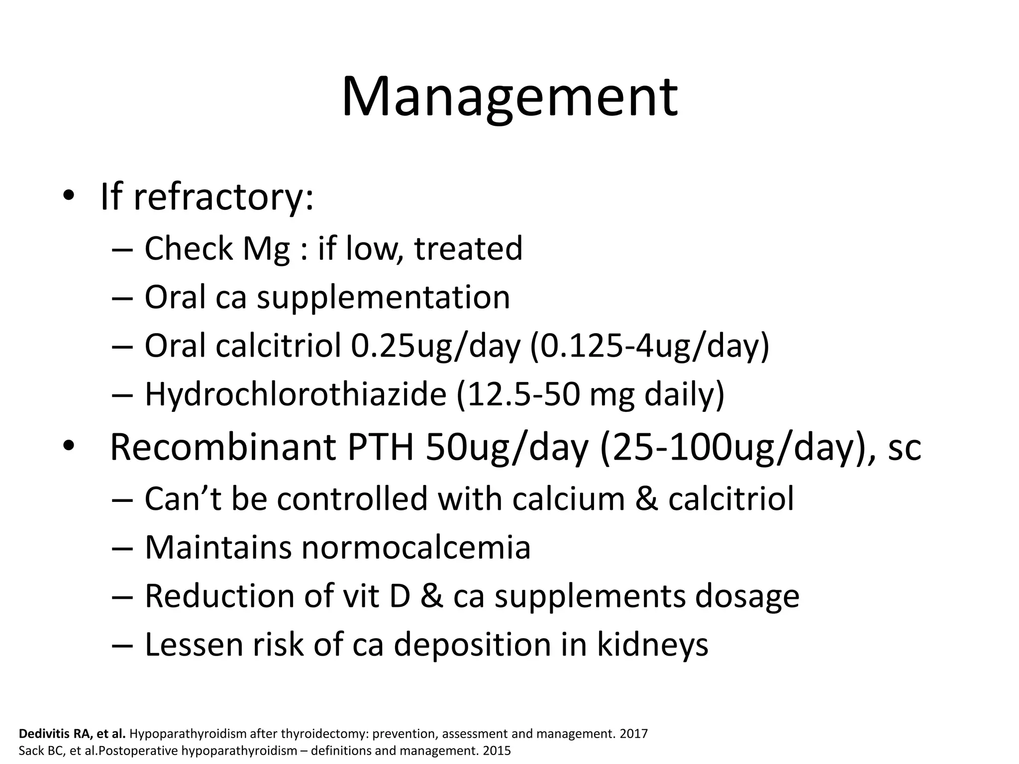 Hypoparathyroidism after Thyroidectomy amir sharing.pptx