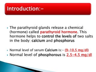 PPT on Hypoparathyroidism akki | PPTX