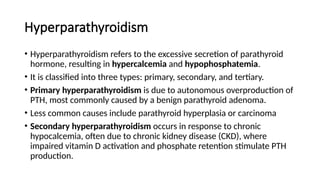 Hypo parathyroidism and Hyperparathyroidism.pptx