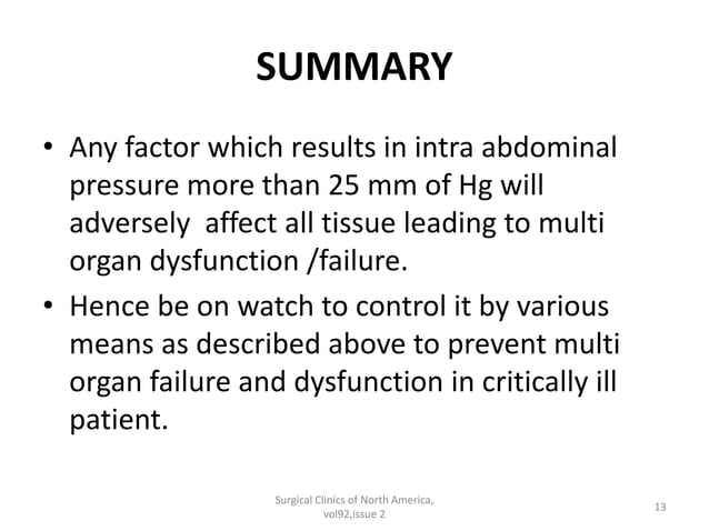 Hypoperfusion, shock states, and abdominal compartment | PPT | Free ...