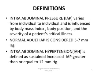 Hypoperfusion, shock states, and abdominal compartment | PPT