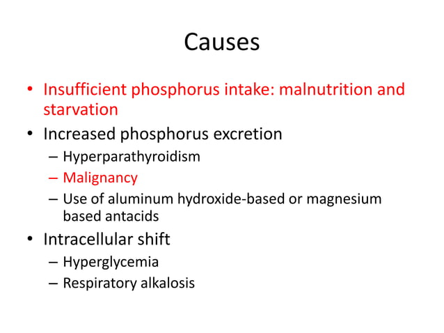 Hypophosphatemia | PPTX