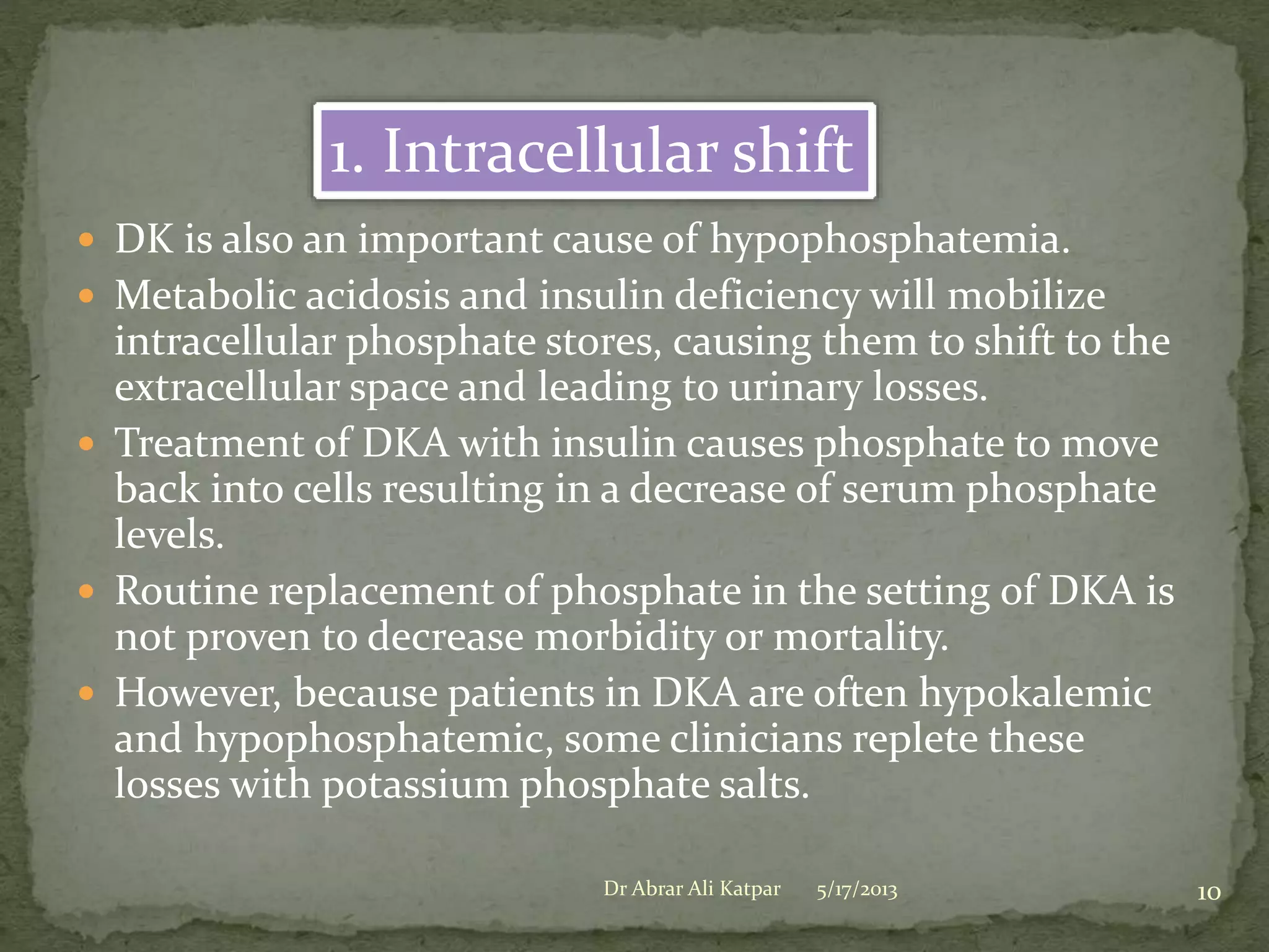 Hypophosphatemia | PPTX