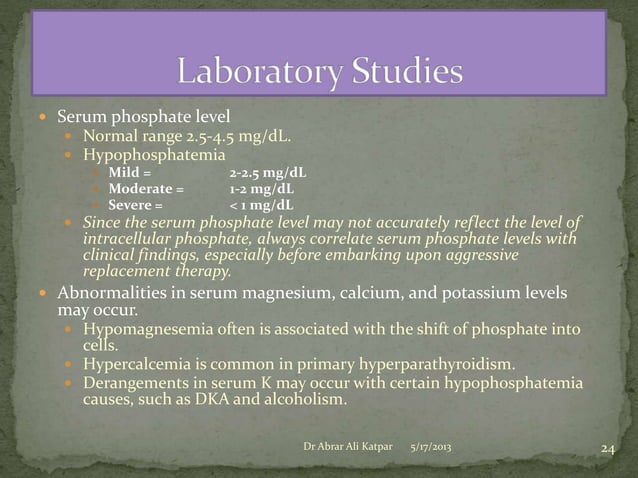 Hypophosphatemia | PPTX