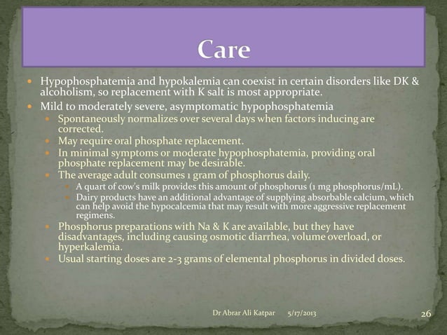 Hypophosphatemia | PPTX