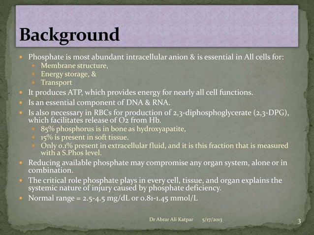 Hypophosphatemia | PPTX