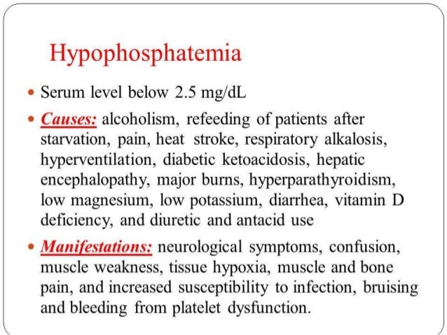 Hypophosphatemia secondary to oncogenic osteomalacia