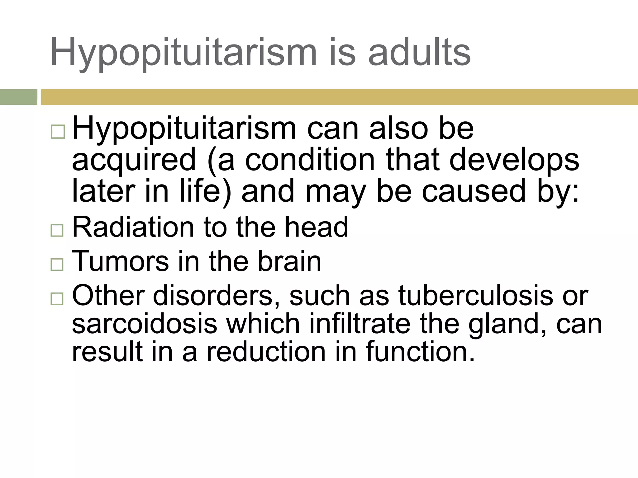 Hypopituitarism | PPTX