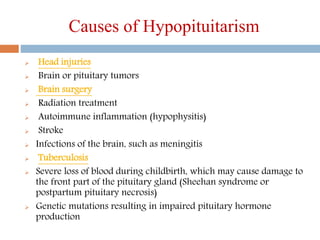 Hypopituitarism: An uncommon health condition. | PPTX
