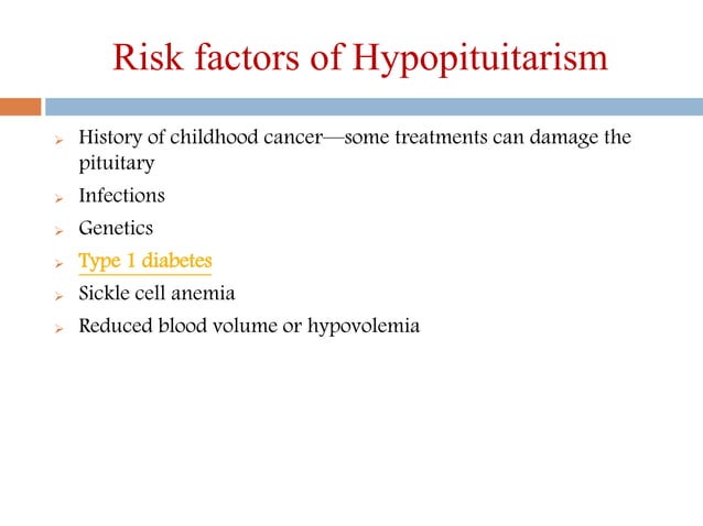 Hypopituitarism: An uncommon health condition. | PPTX | Hormonal ...