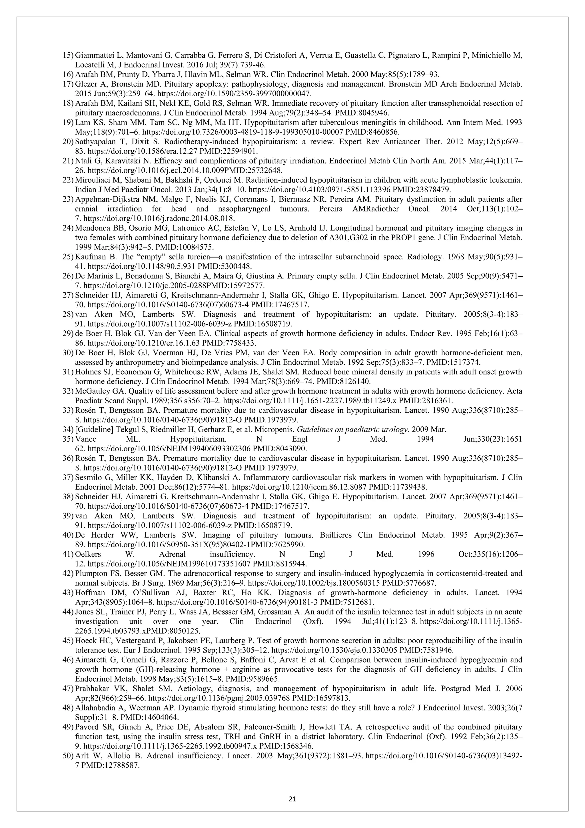 Hypopituitarism 2018 | PDF