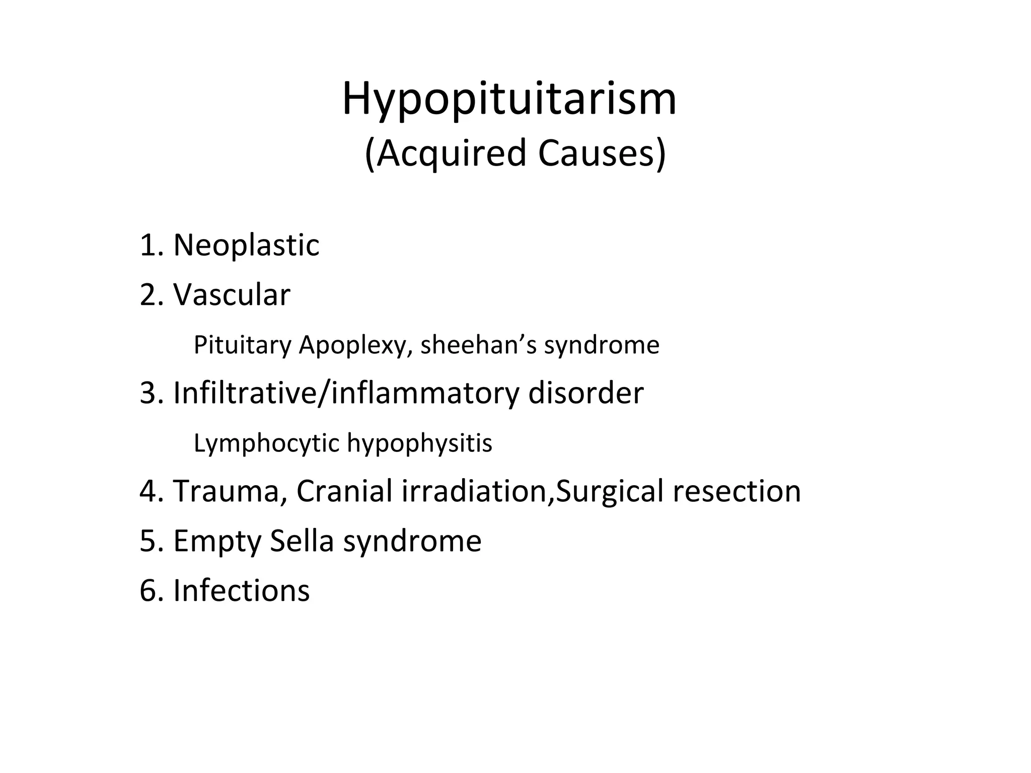 Hypopituitarism diagnosis and management (1) | PPT