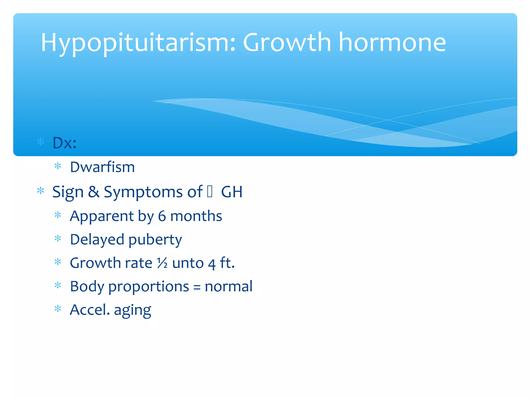 Hypopituitarism & hyperpituitarism Chemical Pathology | PPT