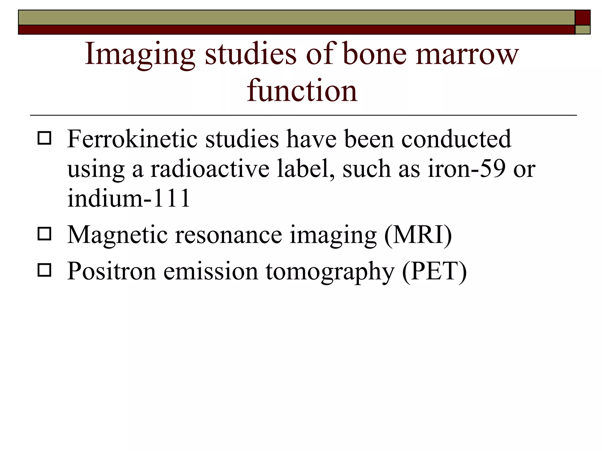 Hypoplastic bone marrow syndromes | PPT