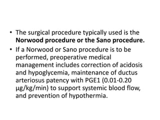 Hypoplastic left heart syndrome | PPTX