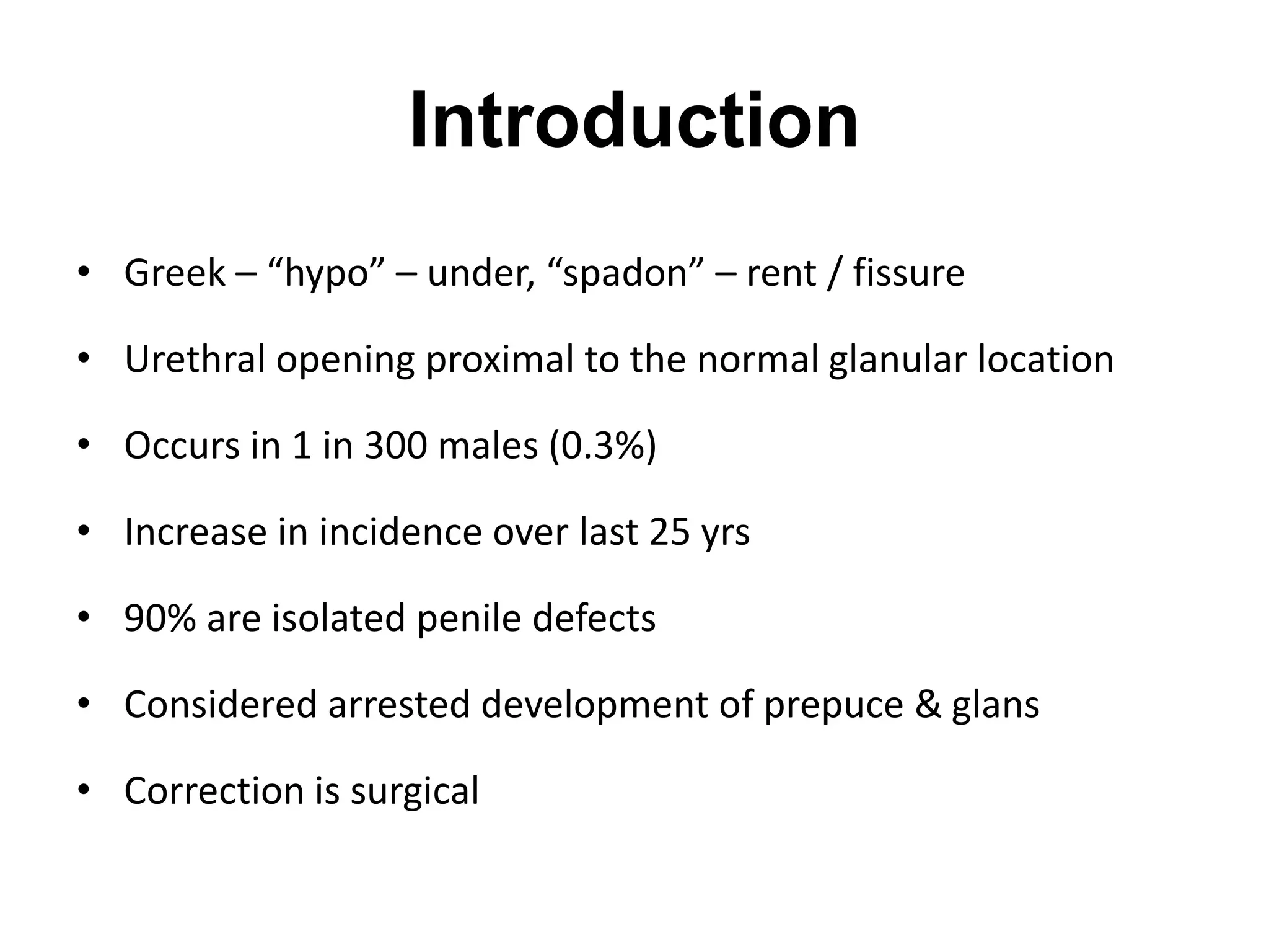 Hypospadias - clinical approach | PPTX