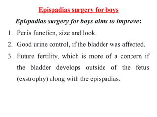 hypospadias AND epispadias .pptx