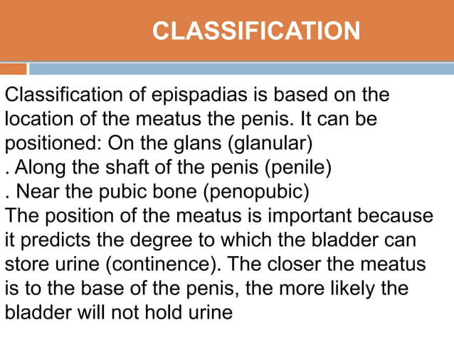 Hypospadias & epispadias | PPTX