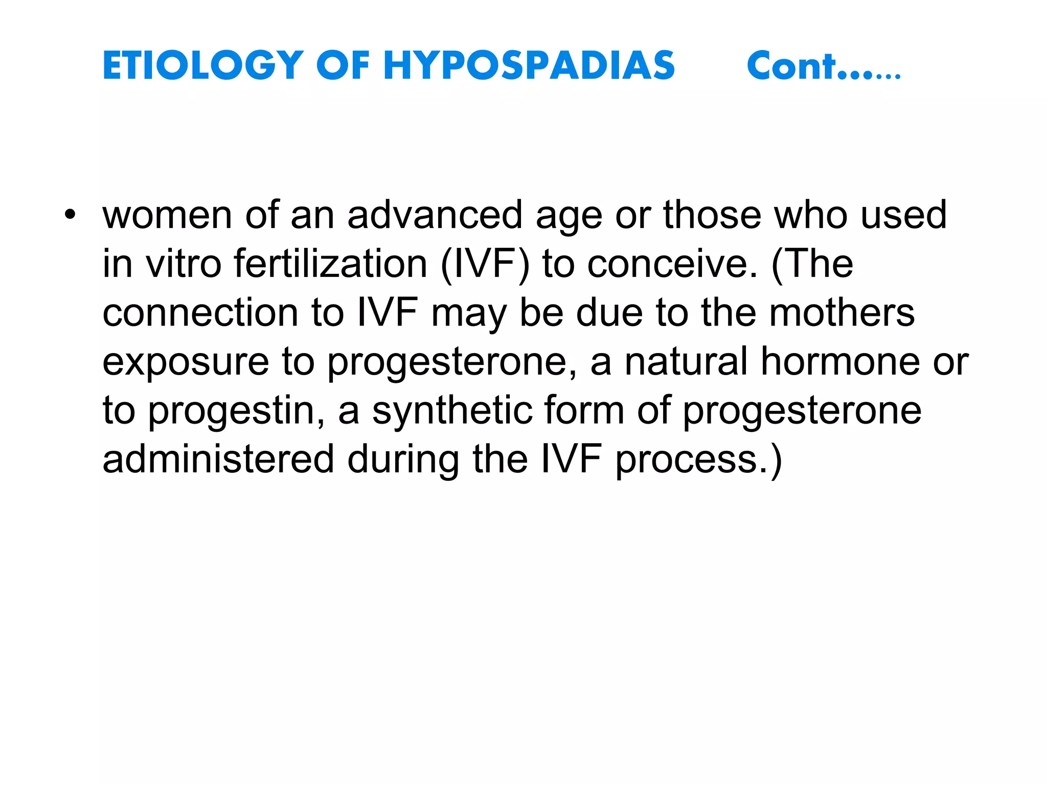 Nursing Management of Patient with Hypospadiasis & epispadias | PPT