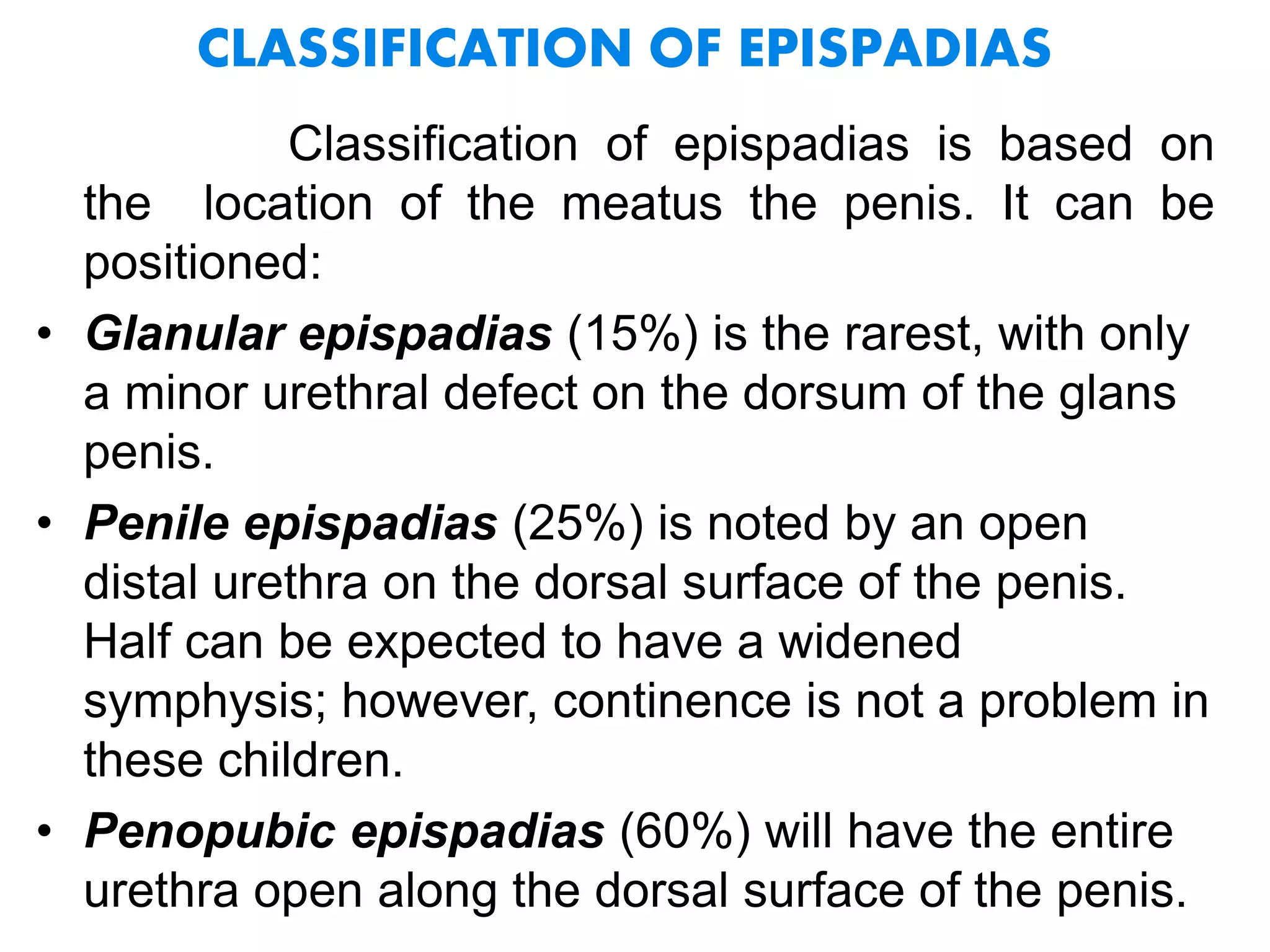 Nursing Management of Patient with Hypospadiasis & epispadias | PPT