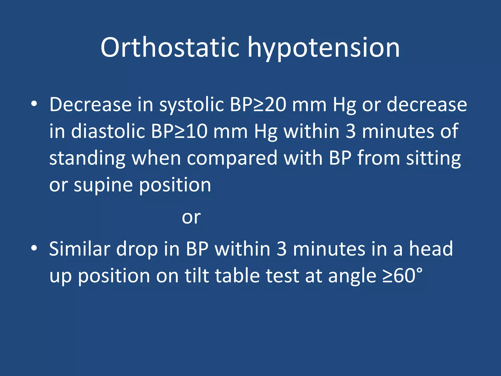 Orthostatic Hypotension | PPTX