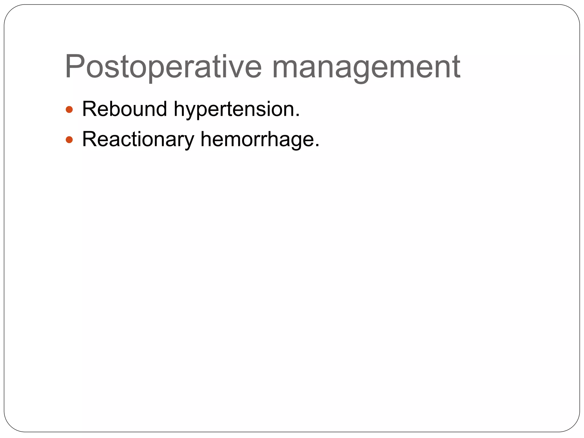 Hypotensive anesthesia | PPTX