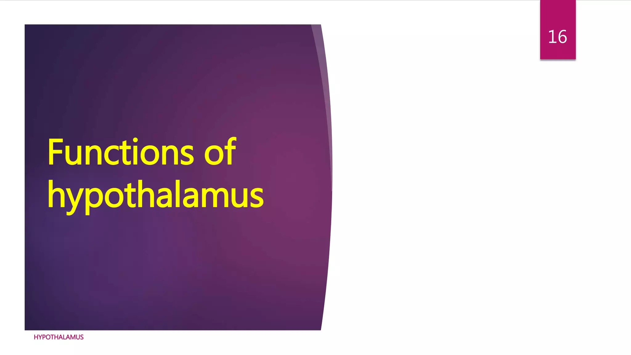 Hypothalamus | PPTX