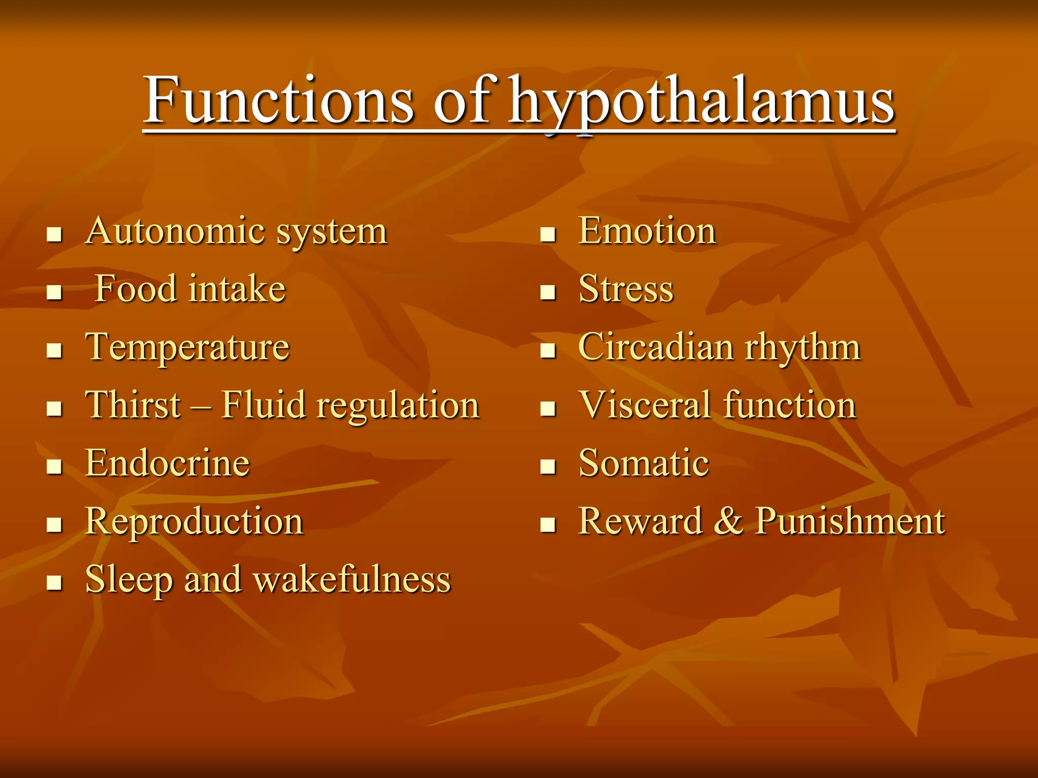 Hypothalamus | PDF