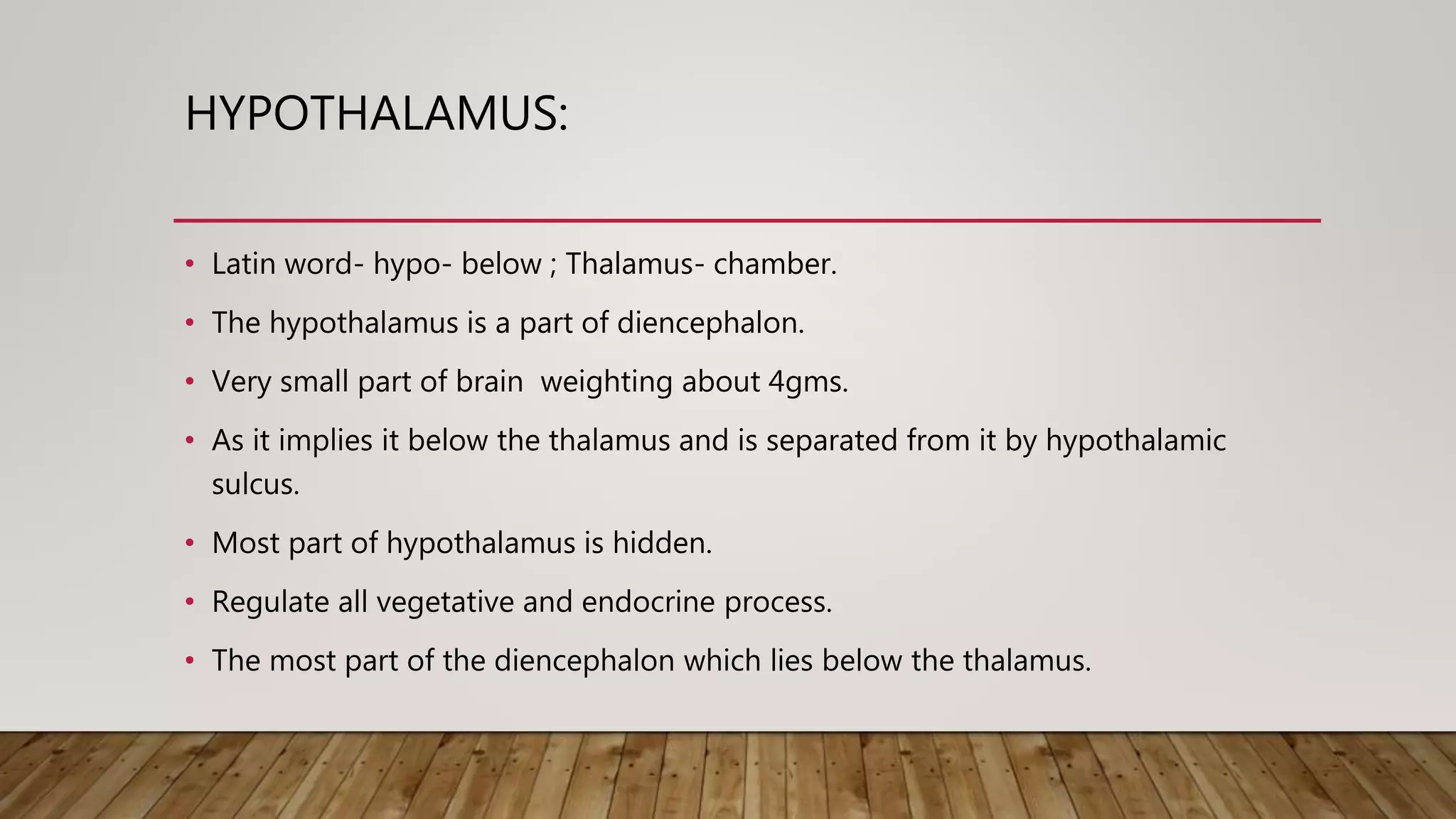 Hypothalamus | PPTX