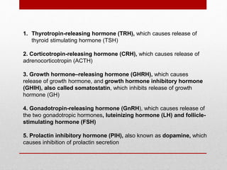 HYPOTHALAMUS CONTROLS PITUITARY SECRETION.pptx